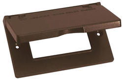 Sigma Engineered Solutions® 1-Gang Metal Bronze Horizontal GFCI ...