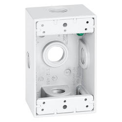 Sigma Engineered Solutions® 1-Gang 1/2" 5-Hole Weatherproof White ...