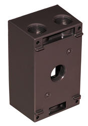 Sigma Engineered Solutions® 1-Gang 1/2" 4-Hole Weatherproof Bronze ...
