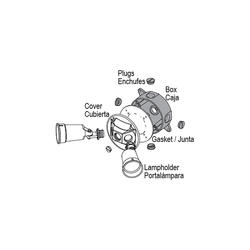 Sigma Engineered Solutions® Round 3/4" 5-Hole Weatherproof Gray ...