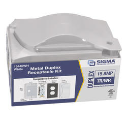 Sigma Engineered Solutions® 1-Gang White Weatherproof Box Cover ...