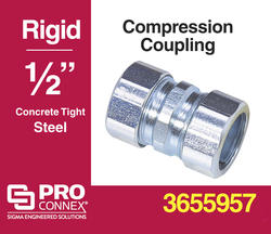 Sigma ProConnex® 1/2" Rigid Compression Coupling at Menards®