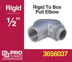 Sigma ProConnex® 1/2" Rigid to Box Pull Elbow at Menards®