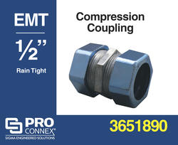 Sigma ProConnex® 1/2" EMT Rain Tight Compression Coupling at Menards®