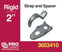 Sigma ProConnex® 2" Rigid Iron Clamp Spacer and Pipe Strap at Menards®