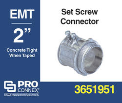 Sigma ProConnex® 2" EMT Set Screw Connector at Menards®
