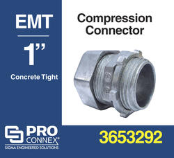Sigma ProConnex® 1" EMT Compression Connector at Menards®
