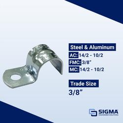 Sigma ProConnex® 3/8" AC/MC/Flex 1-Hole Strap Contractor Pack - 100 ...