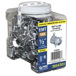 Sigma ProConnex® 1/2" EMT to 12/2 Non-Metallic (NM) Set Screw Coupling ...