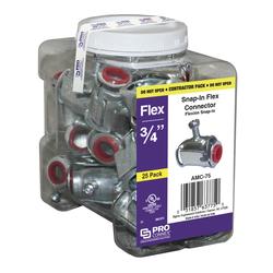 Sigma ProConnex® 3/4" AC/MC/Flex Snap Connector Contractor Pack - 25 ...