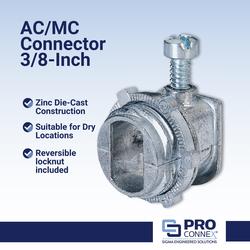 Sigma ProConnex® 3/8" AC/MC/Flex Connector - 4 Pack at Menards®