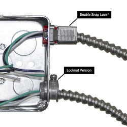 Sigma ProConnex® 3/8" AC/MC/Flex Double Snap Lock® Connector Contractor ...
