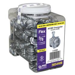 Sigma ProConnex® 3/8" AC/MC/Flex Connector Contractor Pack - 100 Pack ...