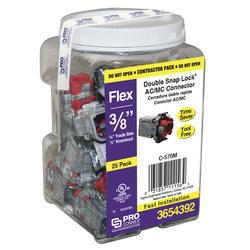 Sigma ProConnex® 3/8" AC/MC/Flex Double Snap Lock® Connector Contractor ...