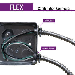 Sigma ProConnex® 3/8" AC/MC/FMC Snap Lock® Combo Connector at Menards®