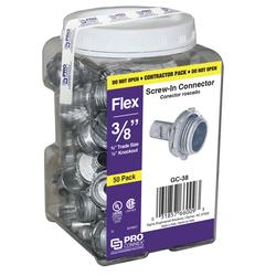 Sigma ProConnex® 3/8" AC/MC/Flex Screw-In Connector Contractor Pack ...