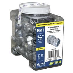 Sigma ProConnex® 1/2" EMT Compression Coupling Contractor Pack - 50 ...