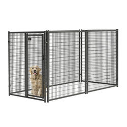 Master Paws 6' H x 5' W Commercial Grade Welded Wire Kennel Gate at ...