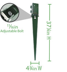 4"x4" Steel Adjustable Post Support at Menards®
