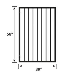 3-3 x 4-10 Black Steel Fence Gate at Menards®