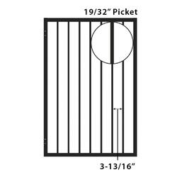 3-3 x 4-10 Black Steel Fence Gate at Menards®
