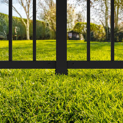 2" x 78" Black Square Steel Fence Post without Flange Kit at Menards®