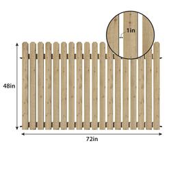 Enchanted Garden 4x6 Cedar No Dig Fence Panel at Menards®