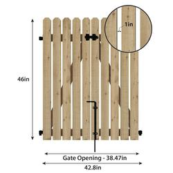 Enchanted Garden Cedar No Dig Fence Gate at Menards®