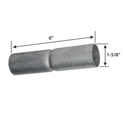 1-5/8" x 6" Galvanized Chain-Link Fence Top Rail Sleeve at Menards®