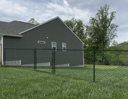 5' x 4' Black Chain-Link Fence Gate at Menards®