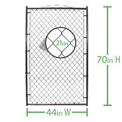6' x 4' Black Chain-Link Fence Gate at Menards®