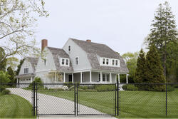 4' x 10' Black Chain-Link Fence Gate at Menards®