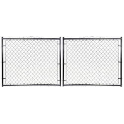 4' x 10' Black Chain-Link Fence Gate at Menards®