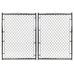 5' x 10' Black Chain-Link Fence Gate at Menards®