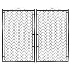 6' x 10' Black Chain-Link Fence Gate at Menards®