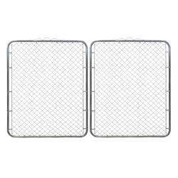 6' x 10' Galvanized Chain-Link Fence Double Drive Gate at Menards®