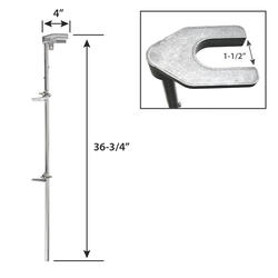 Galvanized Chain-Link Fence Drop Rod Assembly at Menards®