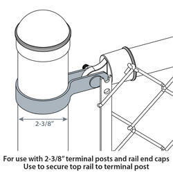 2-3/8" Galvanized Chain-Link Fence Brace Band at Menards®