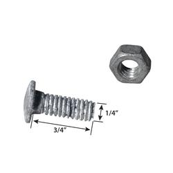 1/4" x 3/4" Galvanized Chain-Link Carriage Bolts at Menards®