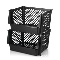 Home-Sweet-Home® 12-1/4"W x 9-1/2"H x 17-5/16"D Large Stackable Bins ...