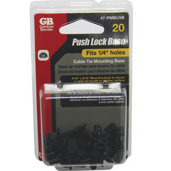 Gardner Bender® Black Push-Mount Base - 20 Pack at Menards®