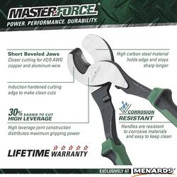 Masterforce 9-1/2" Cable Cutter with Cushion Grip at Menards®