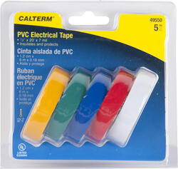 Calterm® 1/2" x 20' Multi-Colored Electrical Tape -5 Pack at Menards®