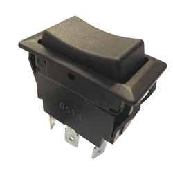Gardner Bender® 6 Amp 2 Pole DPDT Black Rocker Electrical Switch at ...