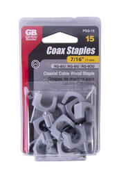 Gardner Bender® 7/16" Coax Cable Wire Staples - 15 Pack at Menards®