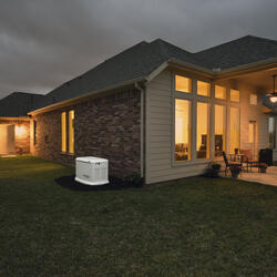 Generac® 18,000-Watt (LP) 17,000-Watt (NG) Home Standby Generator with ...