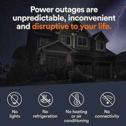 Generac® 18,000-Watt (LP) 17,000-Watt (NG) Home Standby Generator with ...