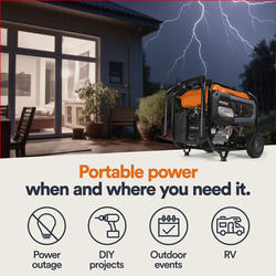 Generac® 8,000 Running 10,000 Starting Watt Gasoline Portable Generator ...