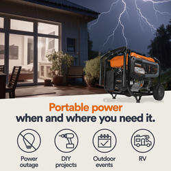 Generac® 6,500 Running 8,125 Starting Watt Gasoline Portable Generator ...