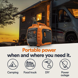 Generac® 2,500 Running 3,300 Starting Watt Gasoline Portable Inverter ...